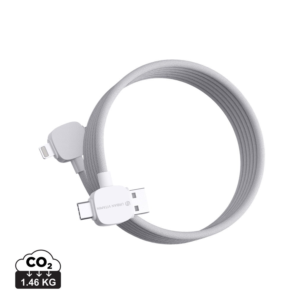Stockton 65W RCS RTPE/RPET magnetic cable, white - Urban Vitamin